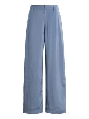 LEMAIRE Creased Soft Wide-leg Trousers - Blue