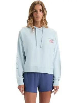 SALT LIFE Mahi Bloom Cropped Hoodie - Mist