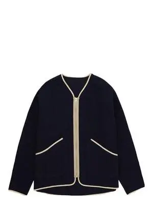 FORTELA Virgin Wool Jacket - Navy