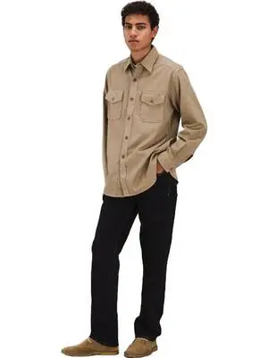 FORTELA Cpo Twill Cotton Overshirt - Camel