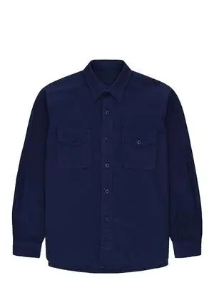 FORTELA Cpo Twill Cotton Overshirt - Indaco