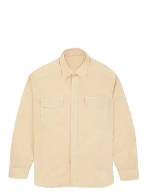 FORTELA Cpo Twill Cotton Overshirt - Milk