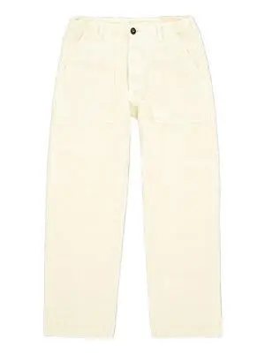 FORTELA Linen Fatigue Trousers - Milk