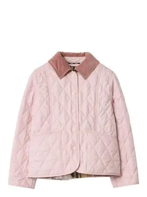 Burberry Quilted Barn Jacket - Light Pink