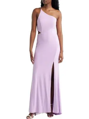 JUMP APPAREL One-shoulder Cutout Gown - Lilac