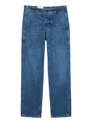FORTELA Relaxed Fit Denim Trousers - Blue