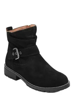 EARTH® Thrill Leather Bootie - Black