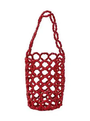Hat Attack Isla Beaded Mini Bag - Red