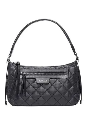 Mz Wallace Small Park Quilted Nylon Shoulder Bag - Black