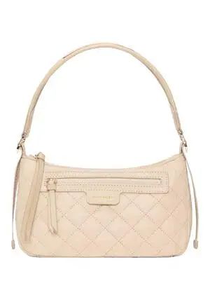 Mz Wallace Small Park Quilted Nylon Shoulder Bag - Buff