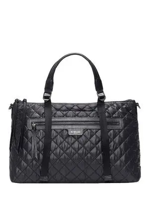 Mz Wallace Medium Park Quilted Satchel - Black