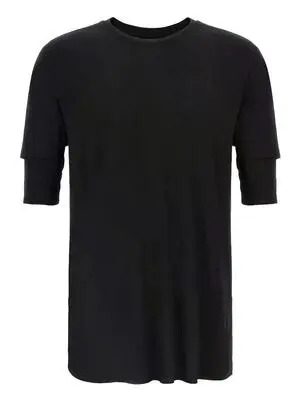 THOM KROM 940 Raw-cut Hem T-shirt - Black
