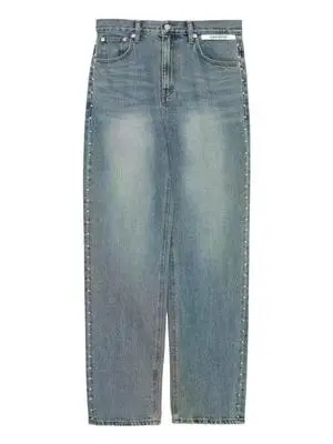 KIMHEKIM Faux-pearl Embellished Jeans - Blue