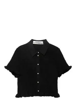 KIMHEKIM Lena Cropped Shirt - Black
