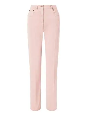 Valentino Garavani Mid-rise Straight-leg Jeans - Pink