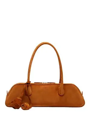 Magda Butrym Brigitte Suede Shoulder Bag - Brown