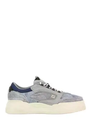 Fendi Denim Force Sneakers - Grey