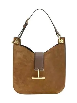 TOM FORD Buckle Shoulder Bag - Brown