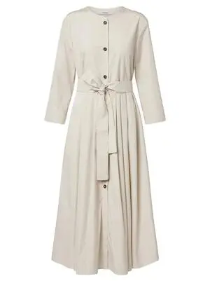 Max Mara Giorno Belted Shirt Dress - White