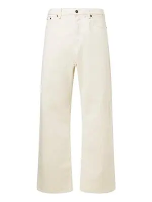 Valentino Garavani Vgold Wide-leg Jeans - White