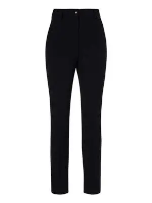 Dolce & Gabbana Wool-blend Slim Trousers - Black