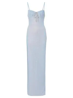 AREA Crystal-embellished Gown - Blue