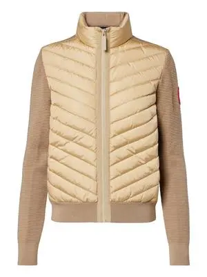 Canada Goose Hybridge Down-paneled Wool Jacket - Beige