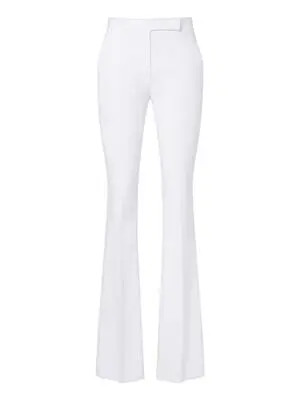 Max Mara Cotton Slim Fit Trousers - White
