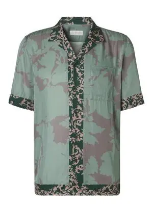 Dries Van Noten Printed Bowling Shirt - Green