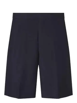 Prada Wool And Mohair Bermuda Shorts - Blue
