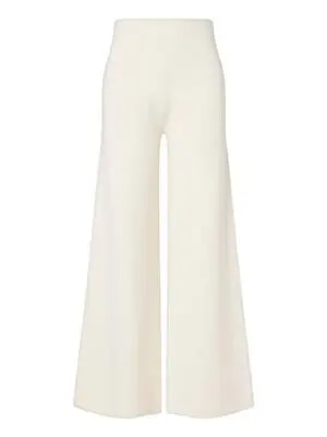 Max Mara Jersey Wide-leg Pants - White