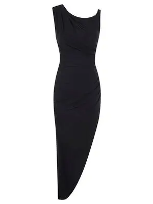Elisabetta Franchi Long Dress - Black