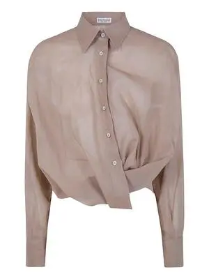 Brunello Cucinelli Classic Shirt - Beige