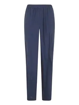 Seventy Crepe Silk Trousers - Blue