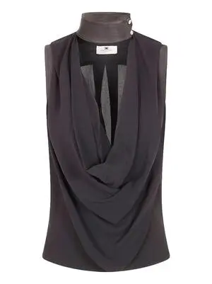 Elisabetta Franchi Sleeveless Blouse - Black