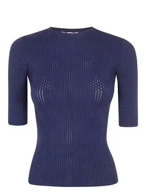 TWINSET Round Neck Sweater - Blue