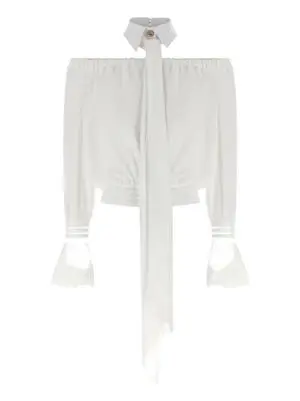 Elisabetta Franchi Off-the-shoulder Blouse - White