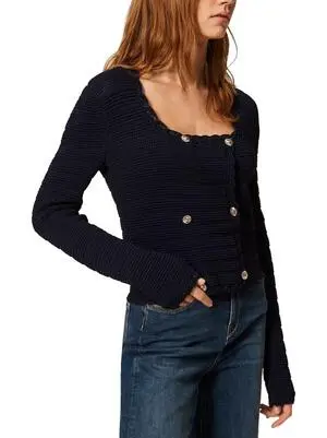 TWINSET Knitted Cropped Jacket - Blue