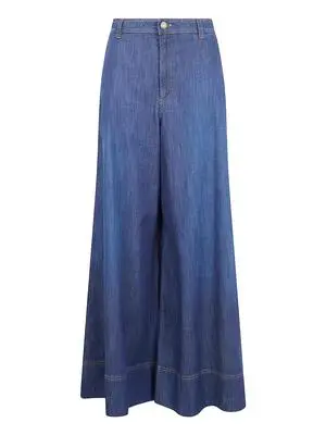 TWINSET Wide-leg Jeans - Blue