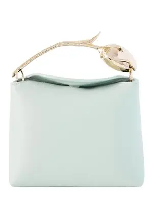 Erdem Bloom Mini Leather Clutch - Blue