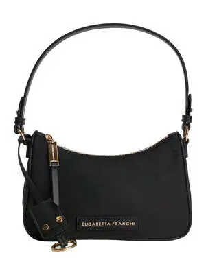 Elisabetta Franchi Logo Plaque Tote - Black