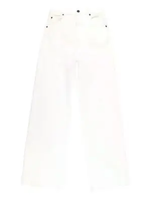 SLVRLAKE Grace Wide Leg Jeans - White