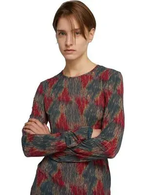 MM BY MAX MARA Dent Long-sleeve Top - Dark Grey