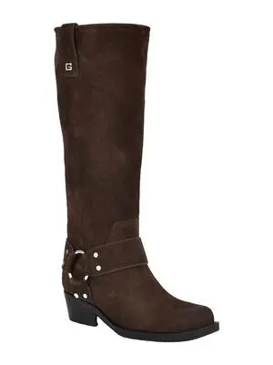 Guess Harness Knee High Boots - Brown