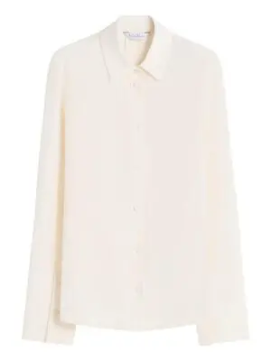 Max Mara Silk-blend Shirt - White