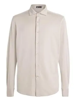Colombo Silk-cotton Shirt - Beige