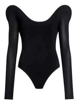 Alaïa Open-back Bodysuit - Black