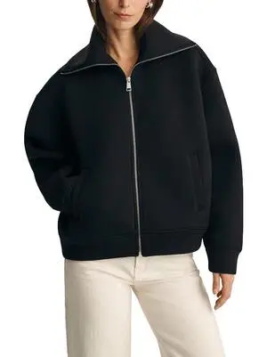 MAVI Full Zip Fleece Sweatshirt - Black