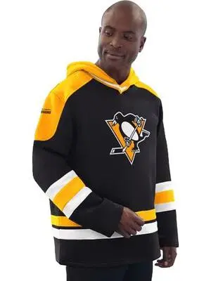STARTER Pittsburgh Penguins Hockey Pullover Hoodie - Black