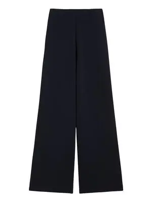 Max Mara Knit Wide-leg Trousers - Blue